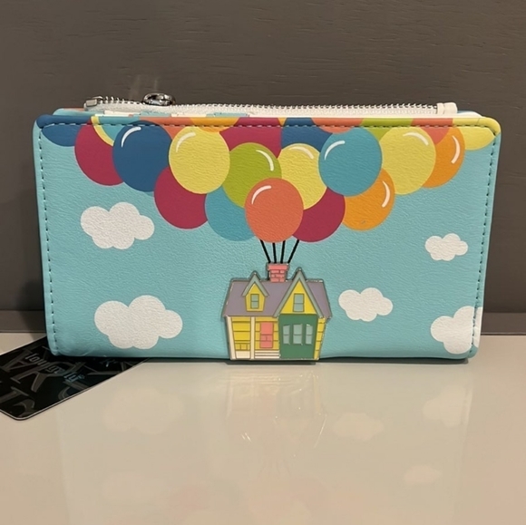 Loungefly | Bags | Loungefly Disney Parks Pixar Up Balloon House Wallet ...